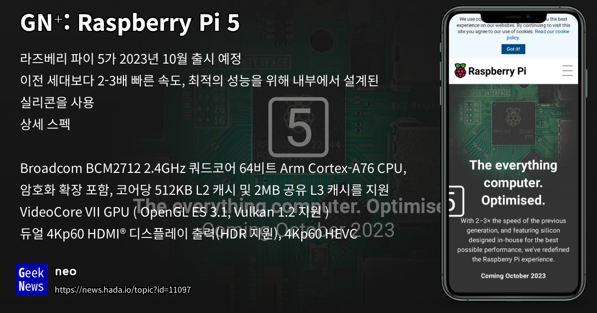 Raspberry Pi 5 | GeekNews