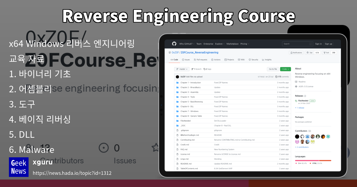 Reverse Engineering Course | GeekNews