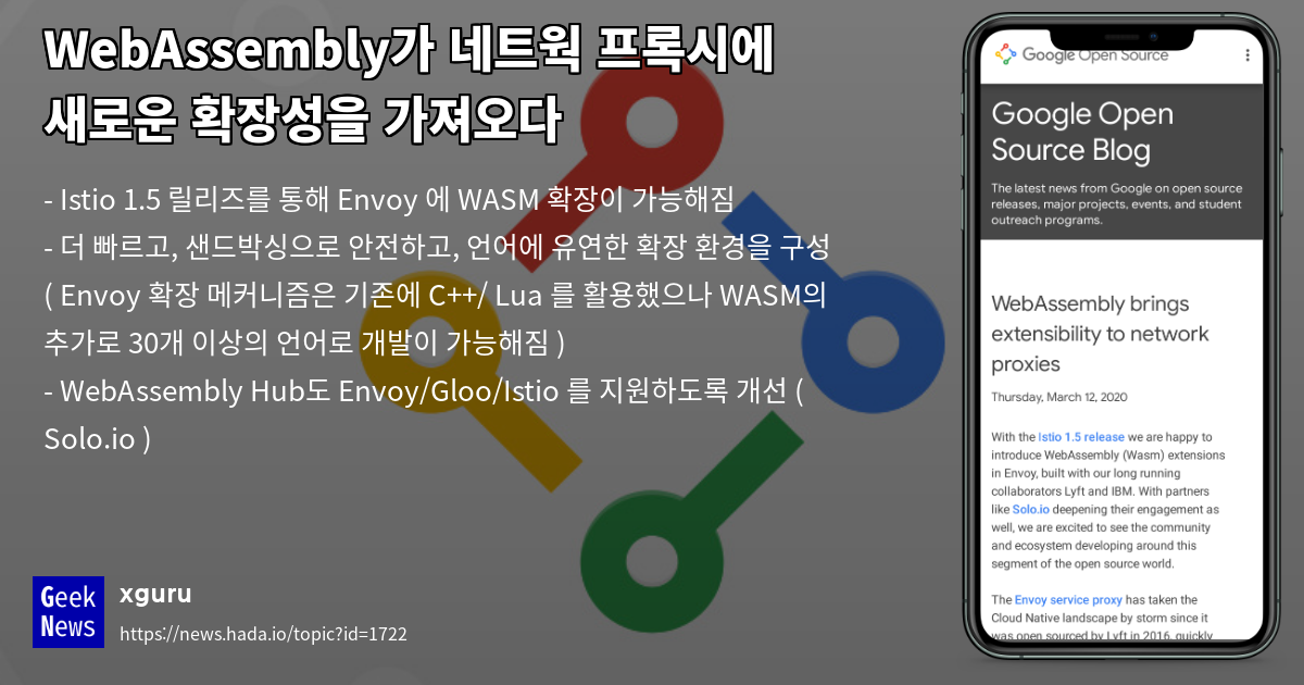 WebAssembly가 네트웍 프록시에 새로운 확장성을 가져오다 | GeekNews