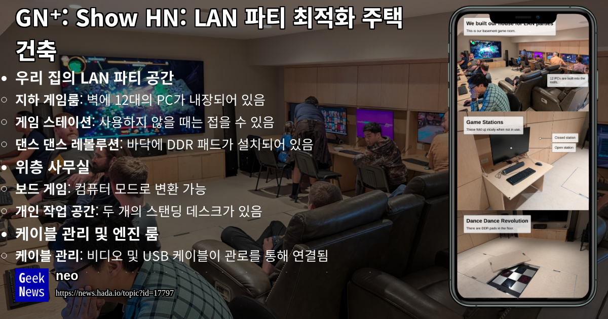 Show HN: LAN 파티 최적화 주택 건축 | GeekNews