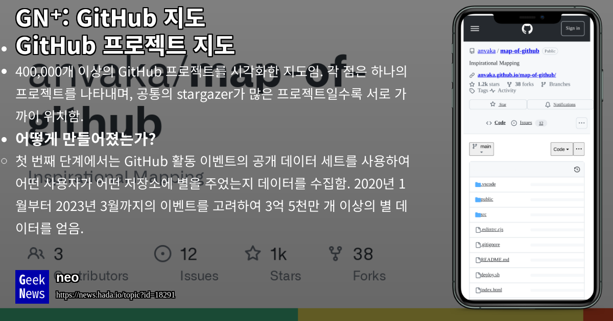 GitHub 지도 | GeekNews
