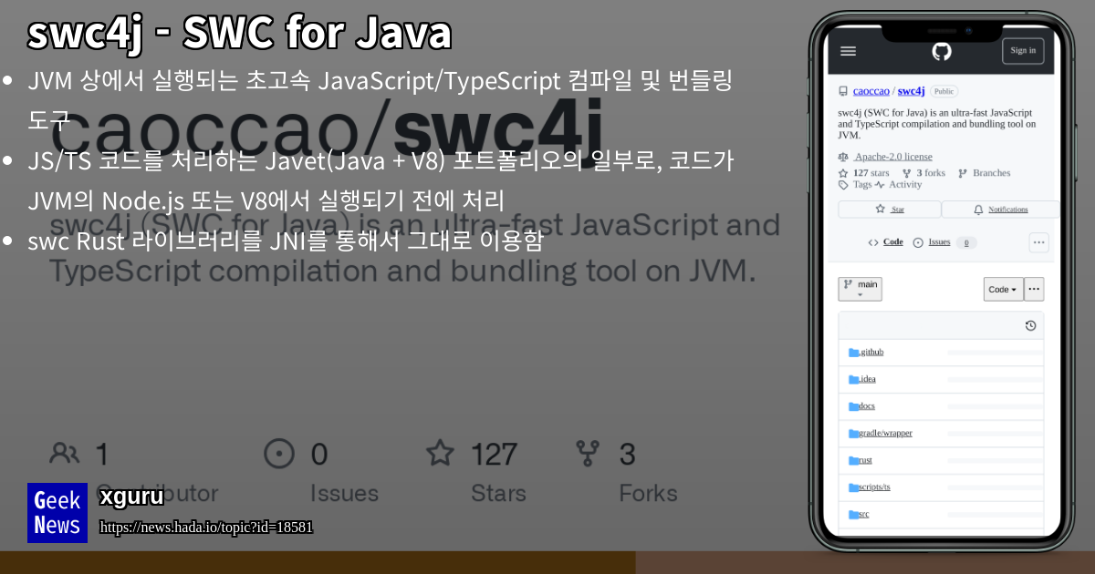 swc4j - SWC for Java | GeekNews