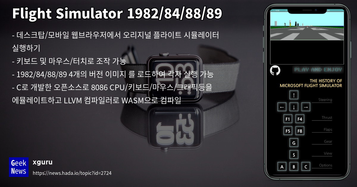 Flight Simulator 1982/84/88/89 | GeekNews