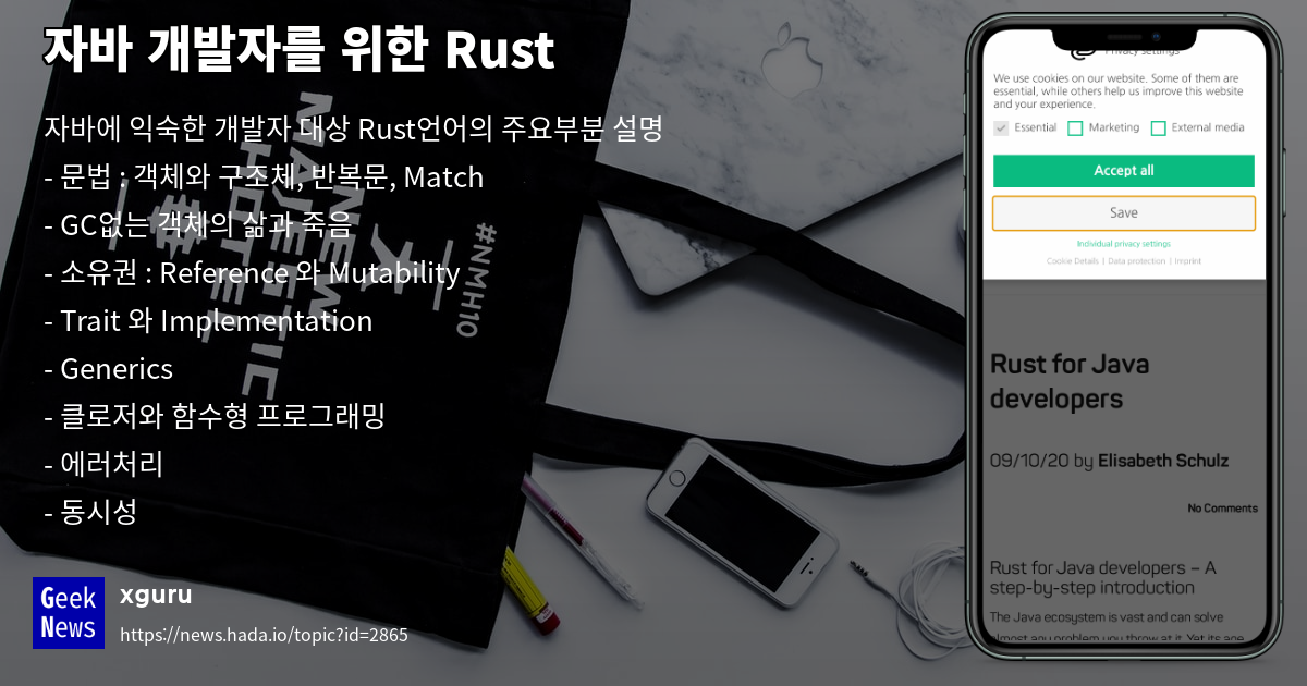 자바 개발자를 위한 Rust | GeekNews