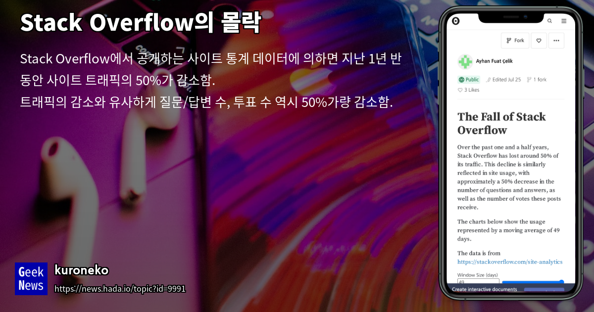 Stack Overflow의 몰락 | GeekNews